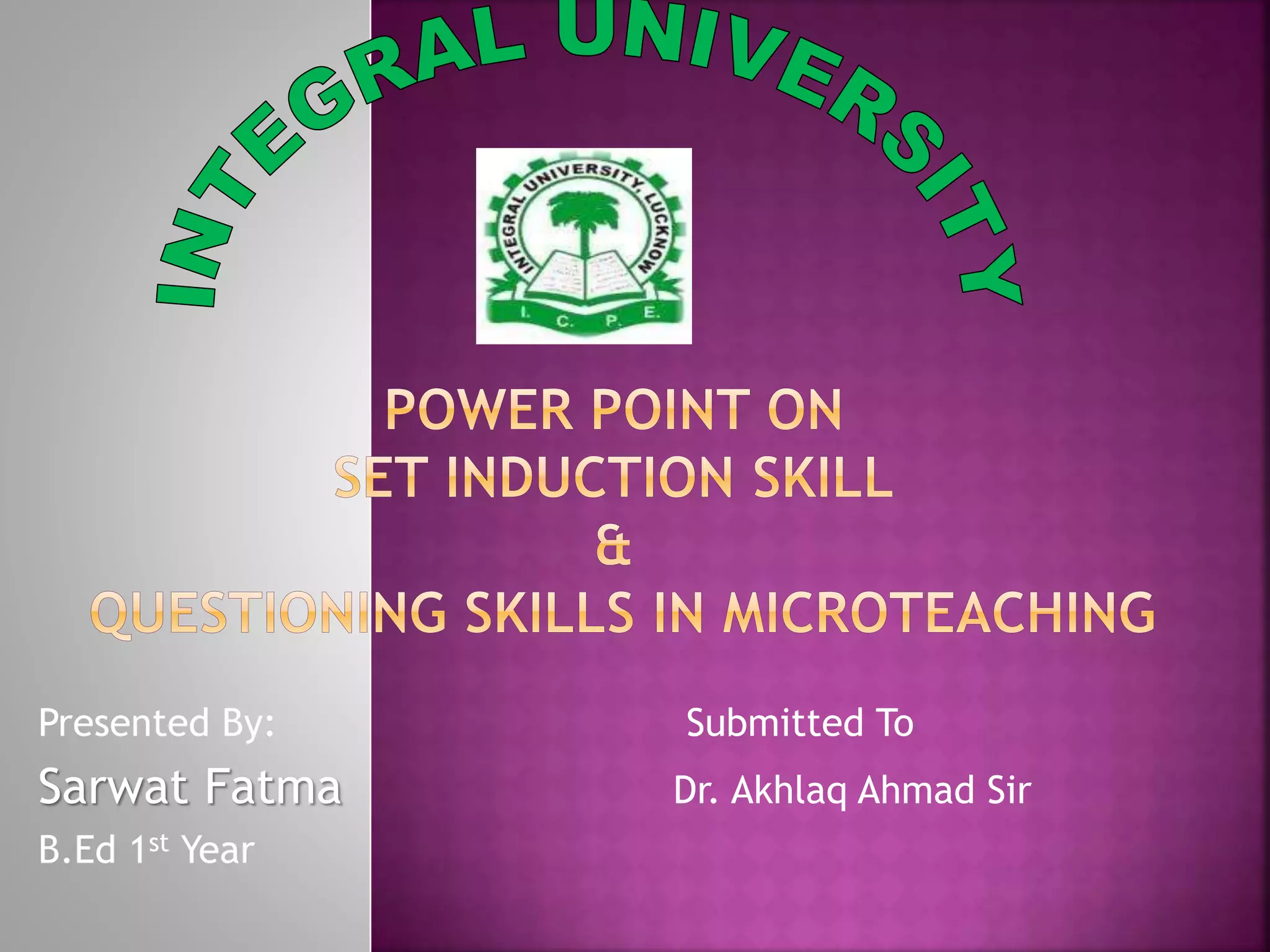 Set induction | PPT