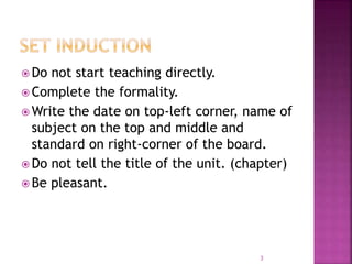 Set induction | PPT