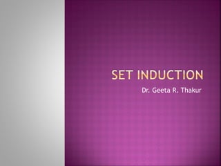 Set induction | PPT