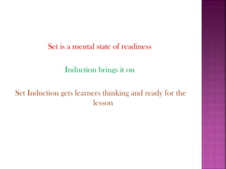 Set induction | PPT