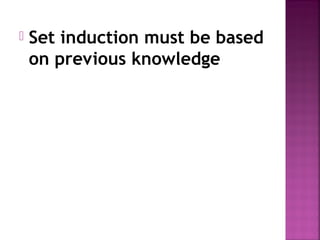 Set induction | PPT