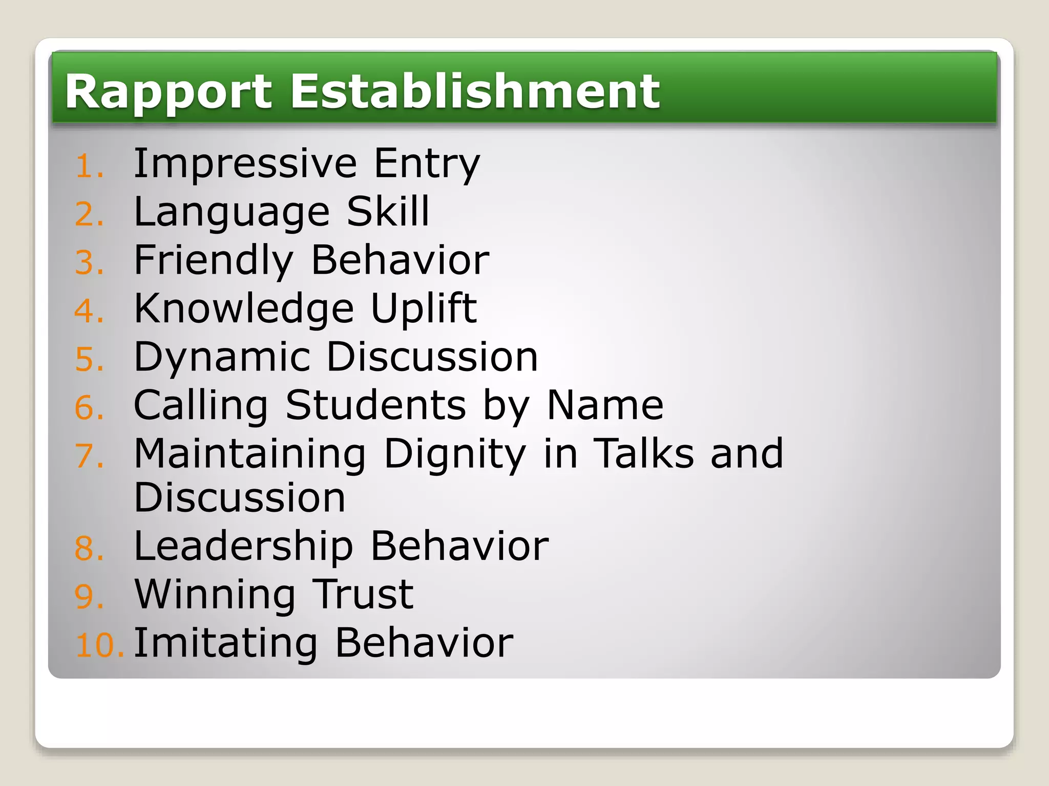 Set induction skill | PPT