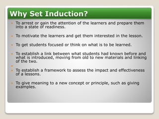 Set induction skill | PPT