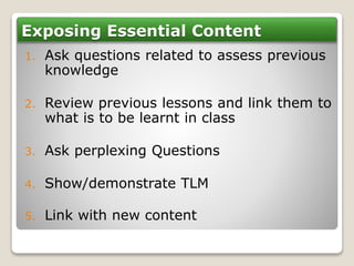 Set induction skill | PPT