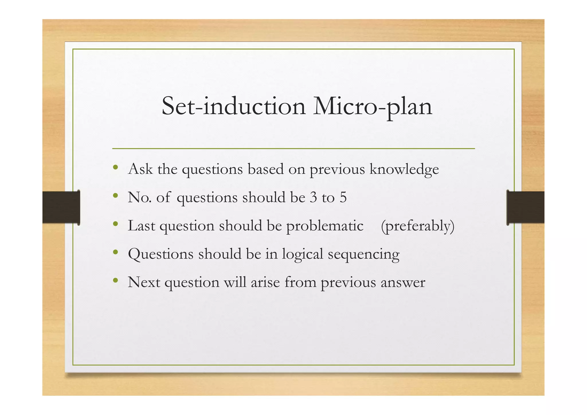 Set induction skill pdf | PDF