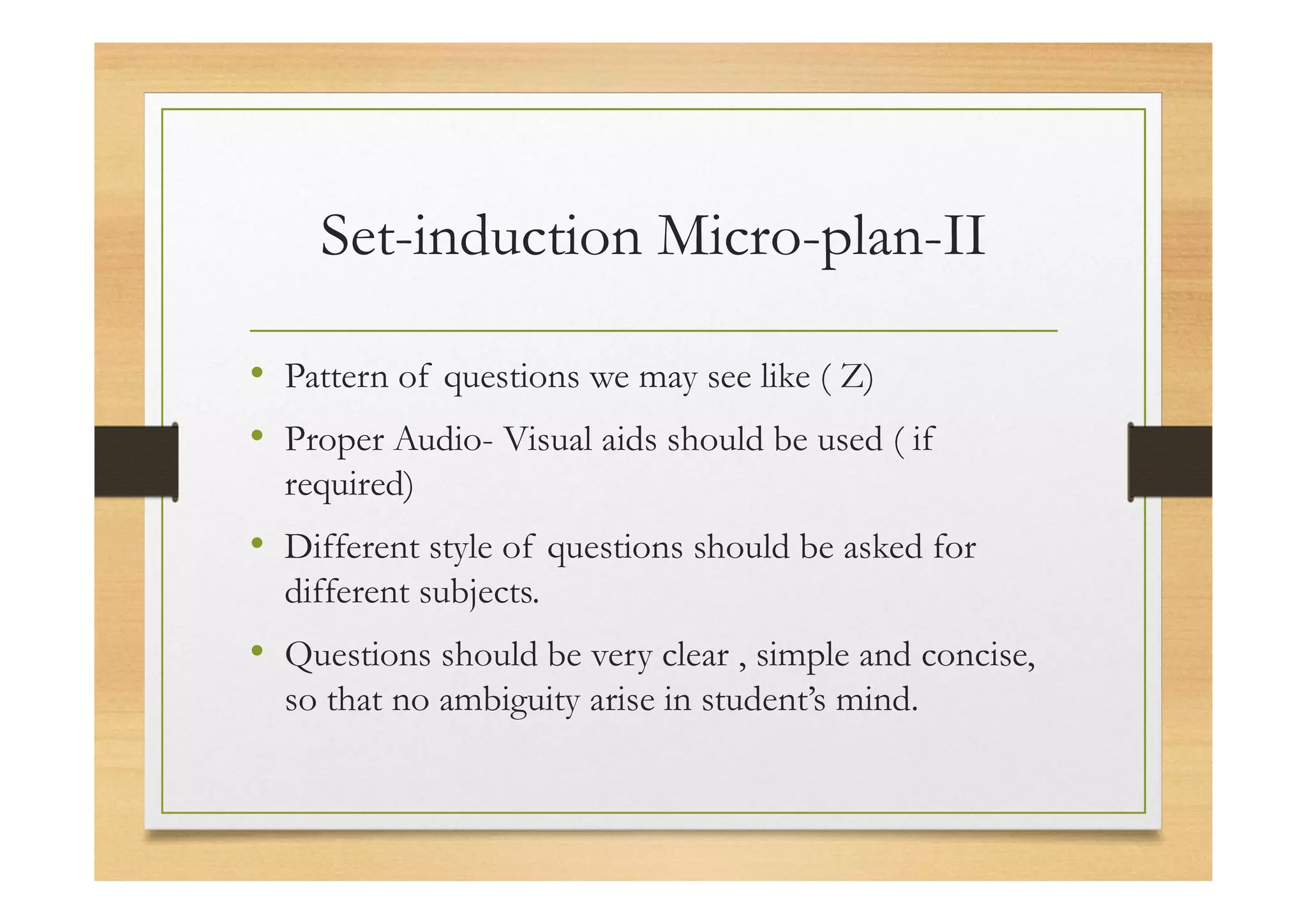 Set induction skill pdf | PDF