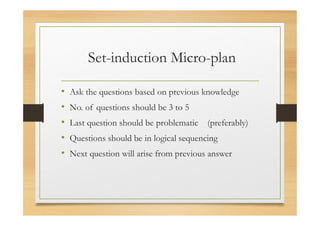 Set induction skill pdf | PDF
