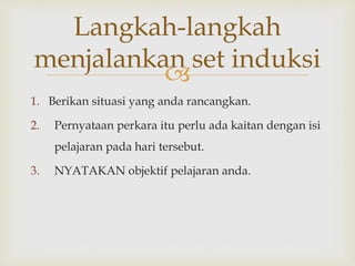Set induksi | PPTX
