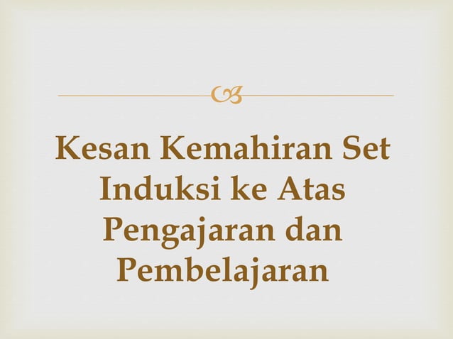 Set induksi | PPTX
