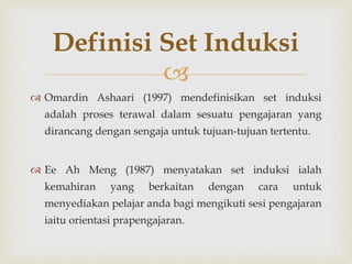 Set induksi | PPTX