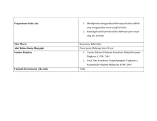 Set induksi kemahiran hidup2 | PPT