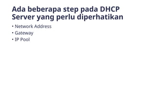 SETINGAN MIKROTIK DASAR BAGI PARA PEMULA | PPTX