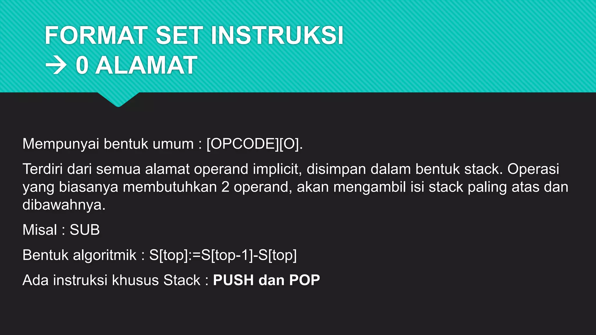 PowerPoint - Set Instruksi dan Teknik Pengalamatan | PPTX
