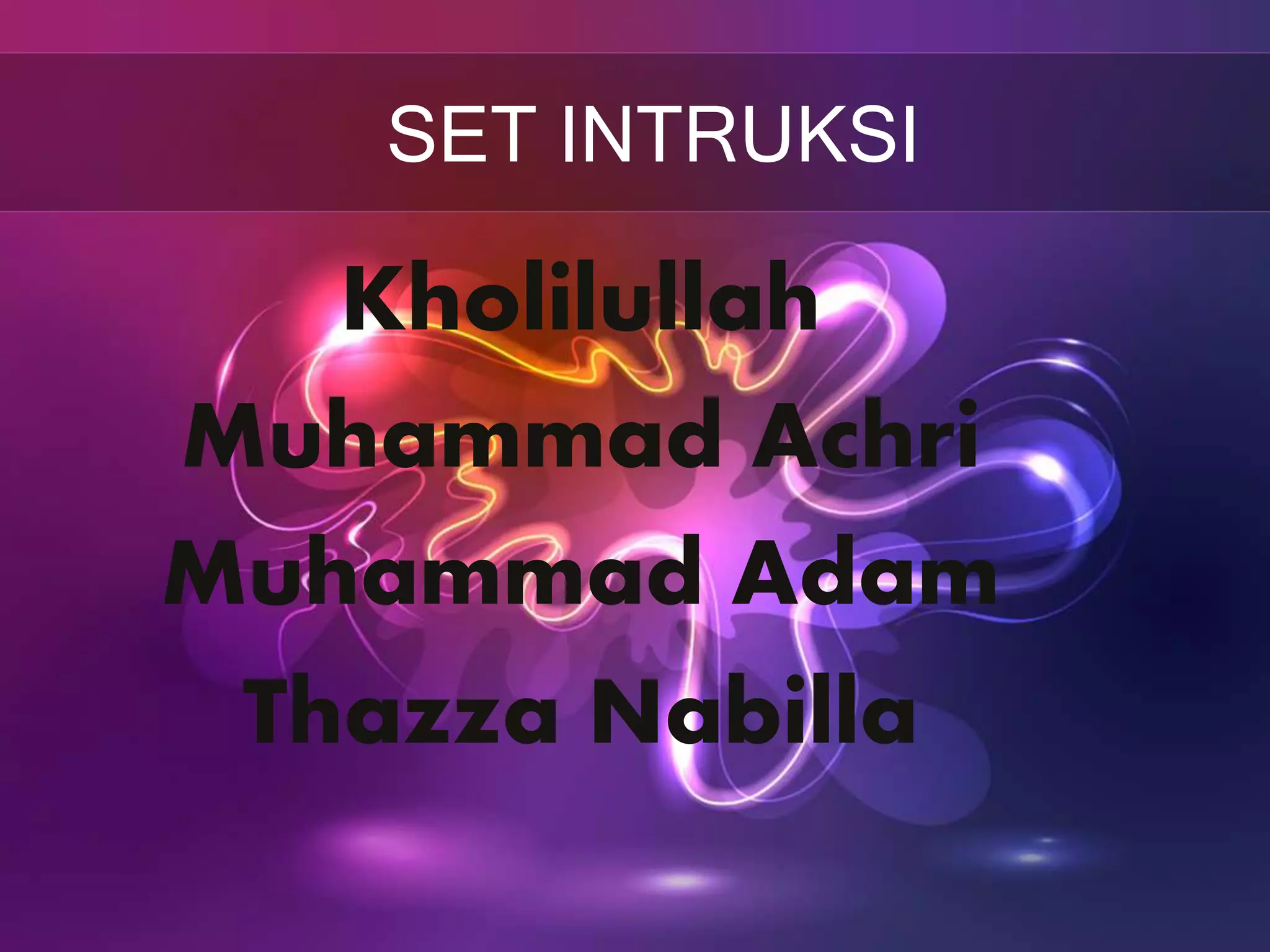 Set intruksi ppt | PPTX