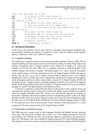 Classification of Code-Mixed Bilingual Phonetic Text Using Sentiment Analysis | PDF