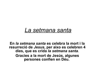 Setmana Santa Power Point | PPT