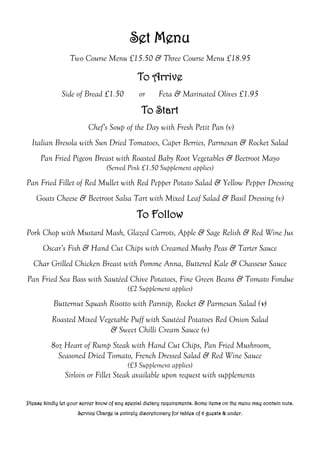 Set menu | PDF