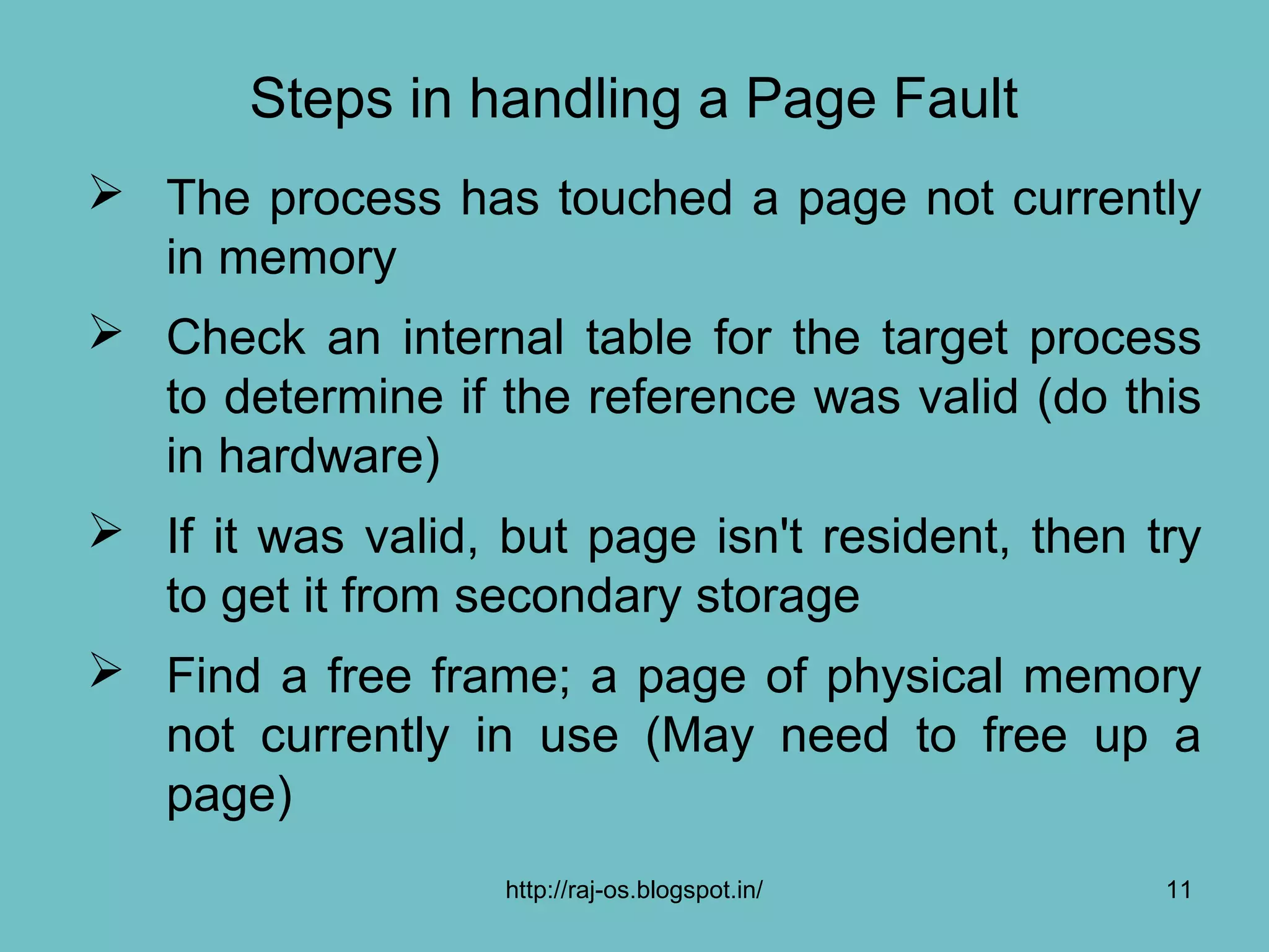 Set model and page fault.44