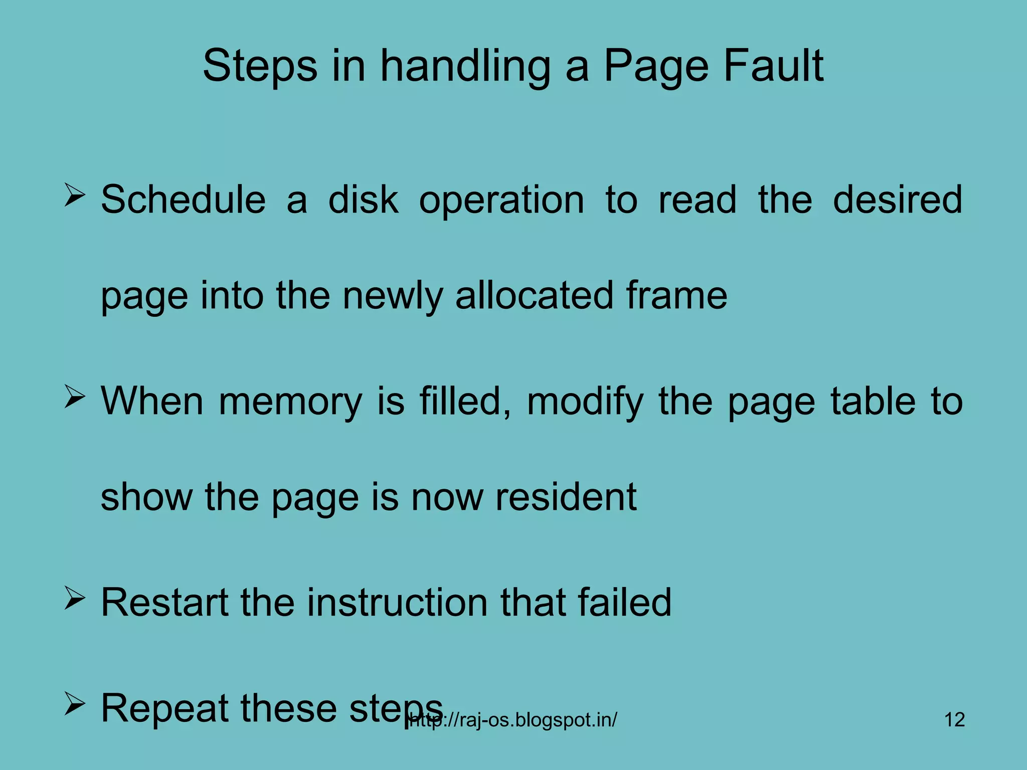 Set model and page fault.44