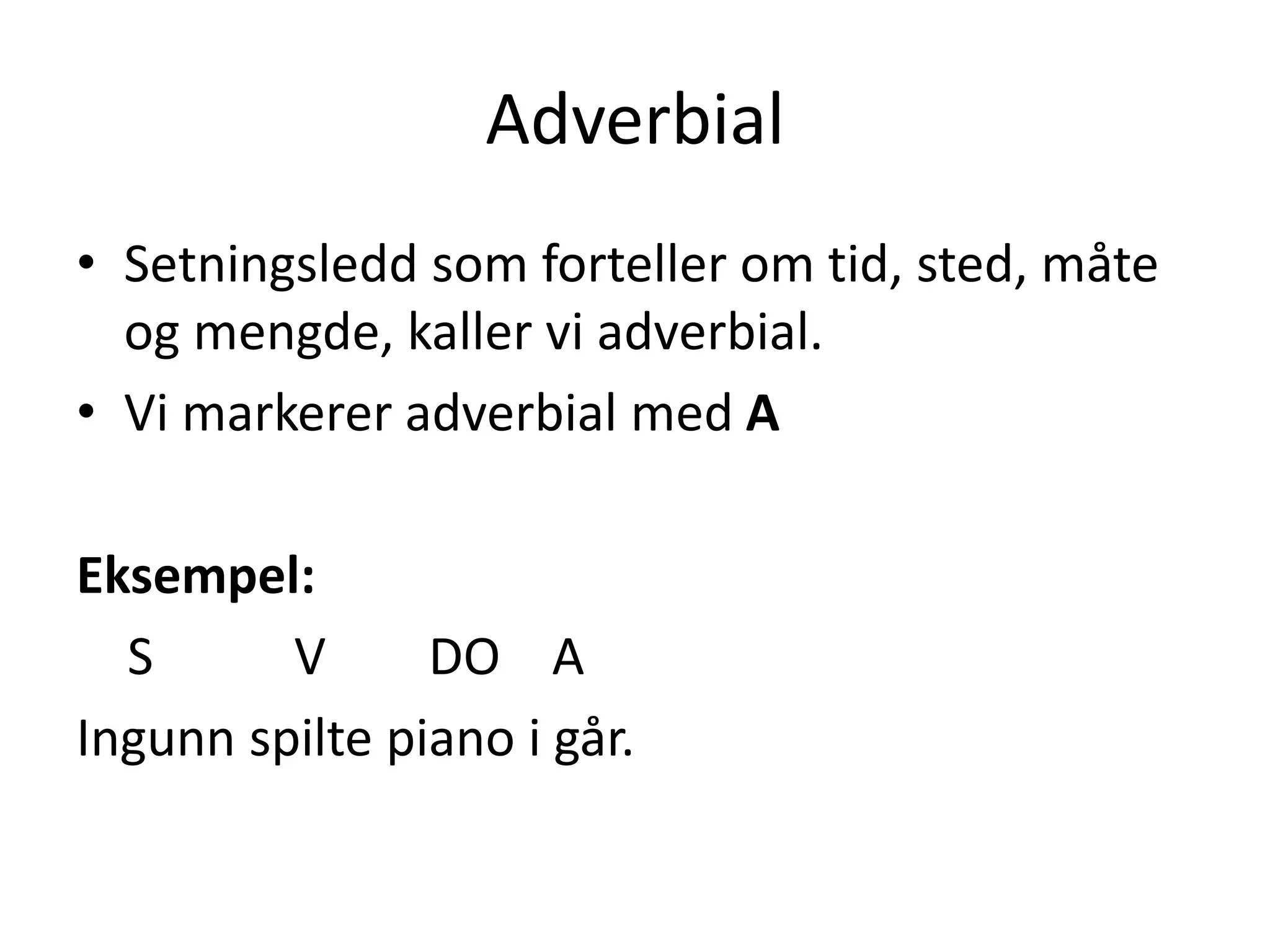 Setningsanalyse | PPTX