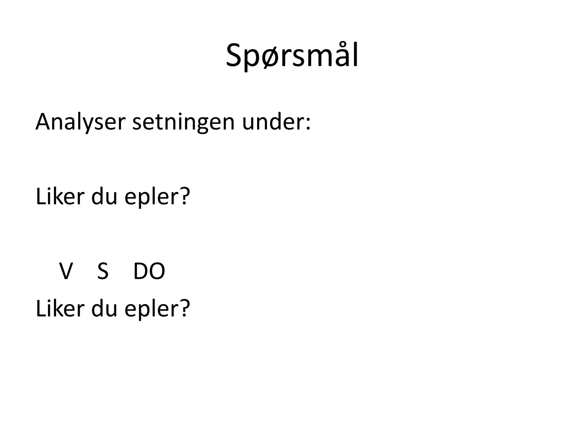 Setningsanalyse | PPTX