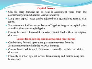 Set off and carry forward losses | PPTX