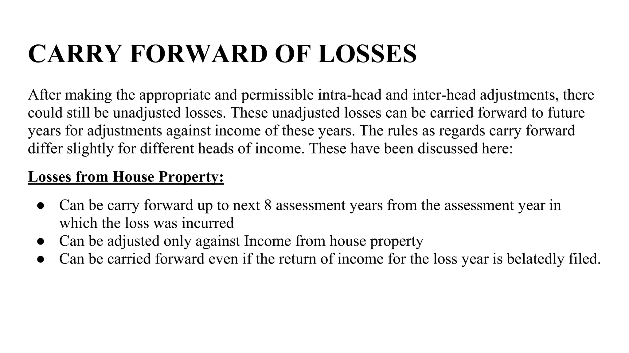 Set off and carry forward of losses and assessment of individuals.pptx