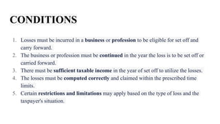 Set off and carry forward of losses and assessment of individuals.pptx