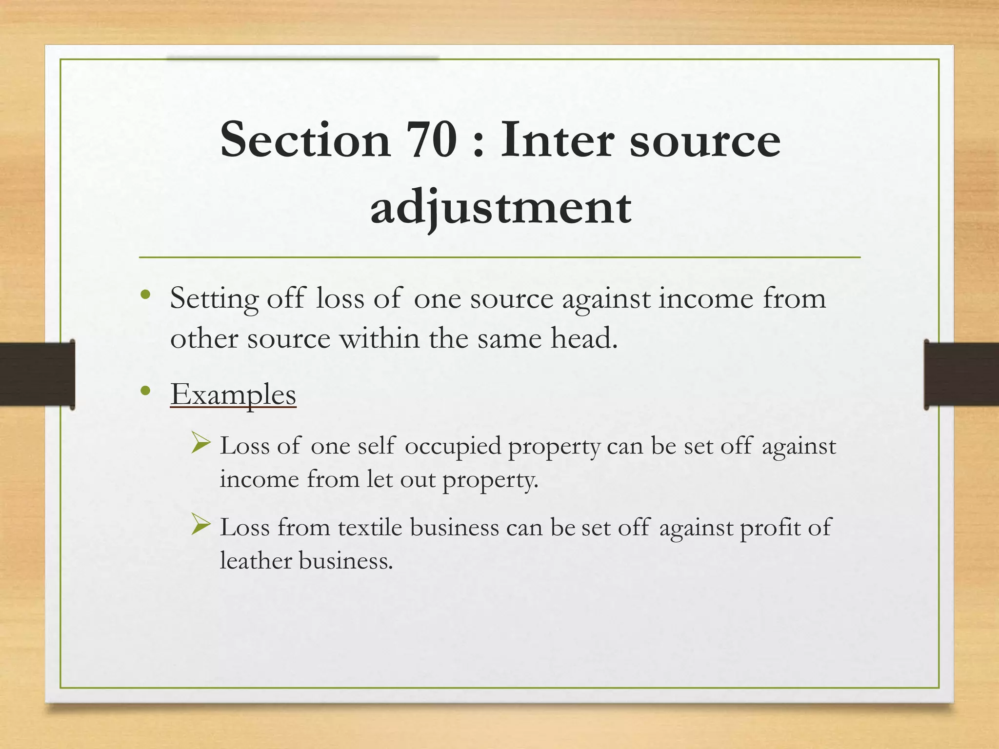 Set off & carry forward | PPTX