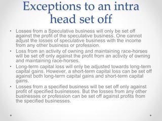 Set off and carry forward | PPTX