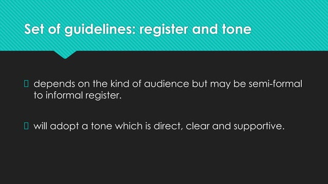 Set of Guidelines - text type - literature | PPT