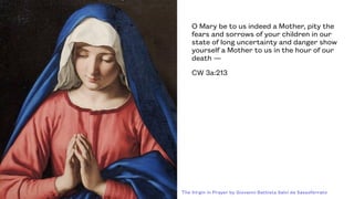 Selected Quotes of St. Elizabeth Ann Seton on the Blessed Virgin ...