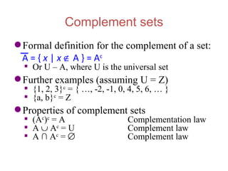 Set Operations | PPT