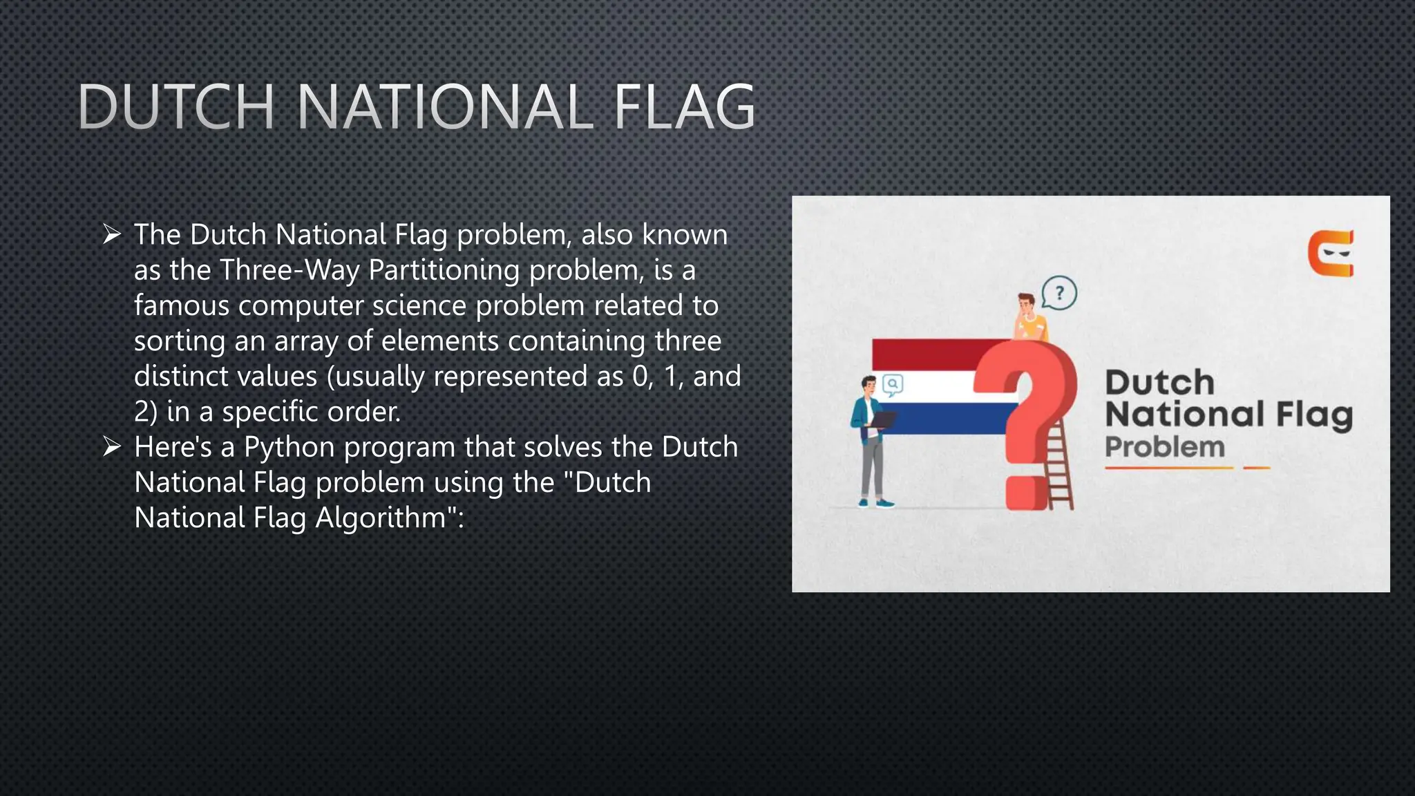 Set operations in python (Dutch national flag and count &say problem).pptx