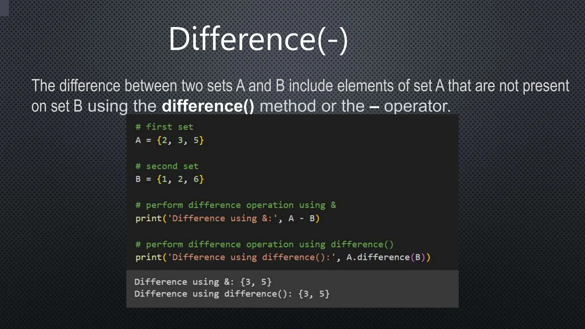 Set operations in python (Dutch national flag and count &say problem).pptx