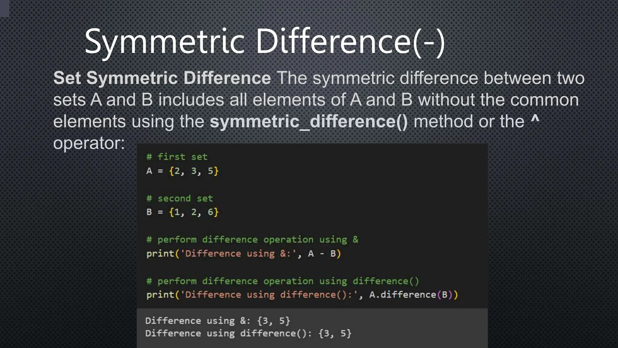 Set operations in python (Dutch national flag and count &say problem).pptx