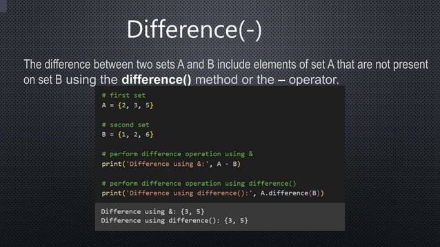 Set operations in python (Dutch national flag and count &say problem).pptx