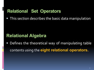 Set operators | PPTX