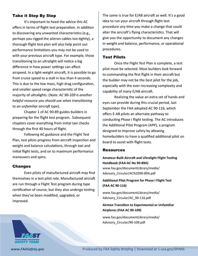 Experimental/Amateur-Built Flight Testing | PDF | Air Travel | Travel Type