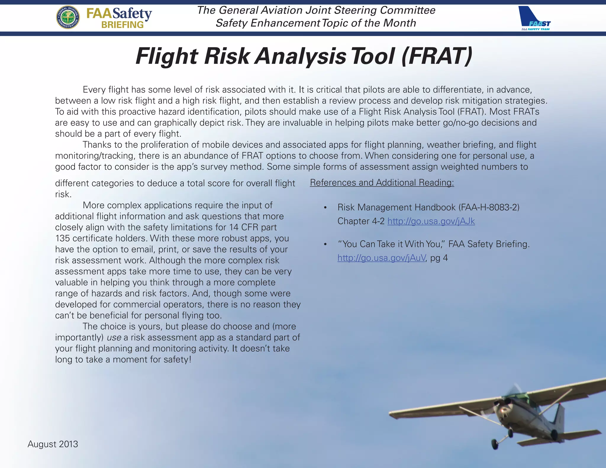 Flight Risk Analysis Tool (FRAT) | PDF