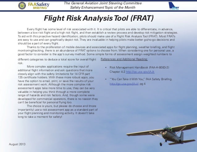 Flight Risk Analysis Tool (FRAT)