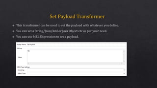 Set payload transformer in Mule | PPSX