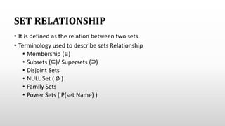 Set relationship, set operation and sigmoid | PPT