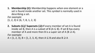Set relationship, set operation and sigmoid | PPT