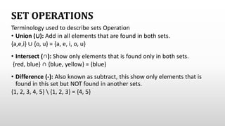 Set relationship, set operation and sigmoid | PPT