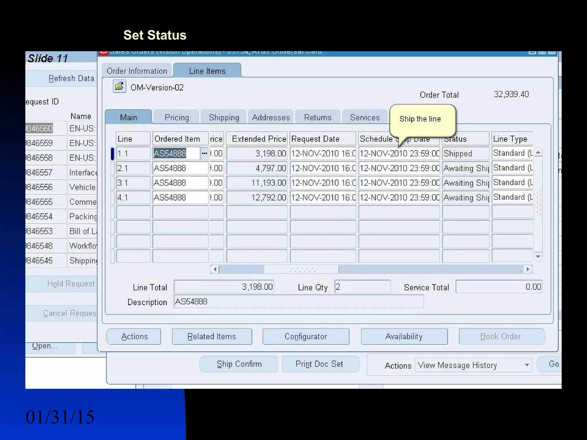 Order Line Sets in Oracle Order Management | PPT