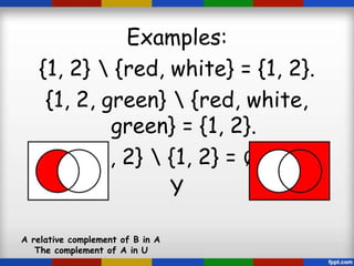 Sets in mathematics | PPT