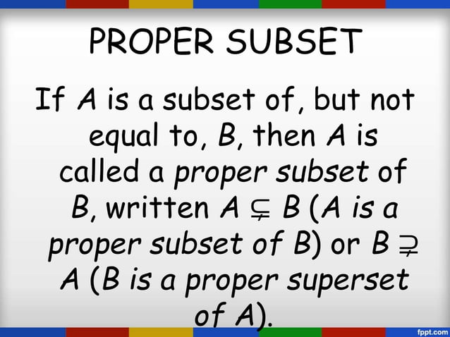 Sets in mathematics | PPT