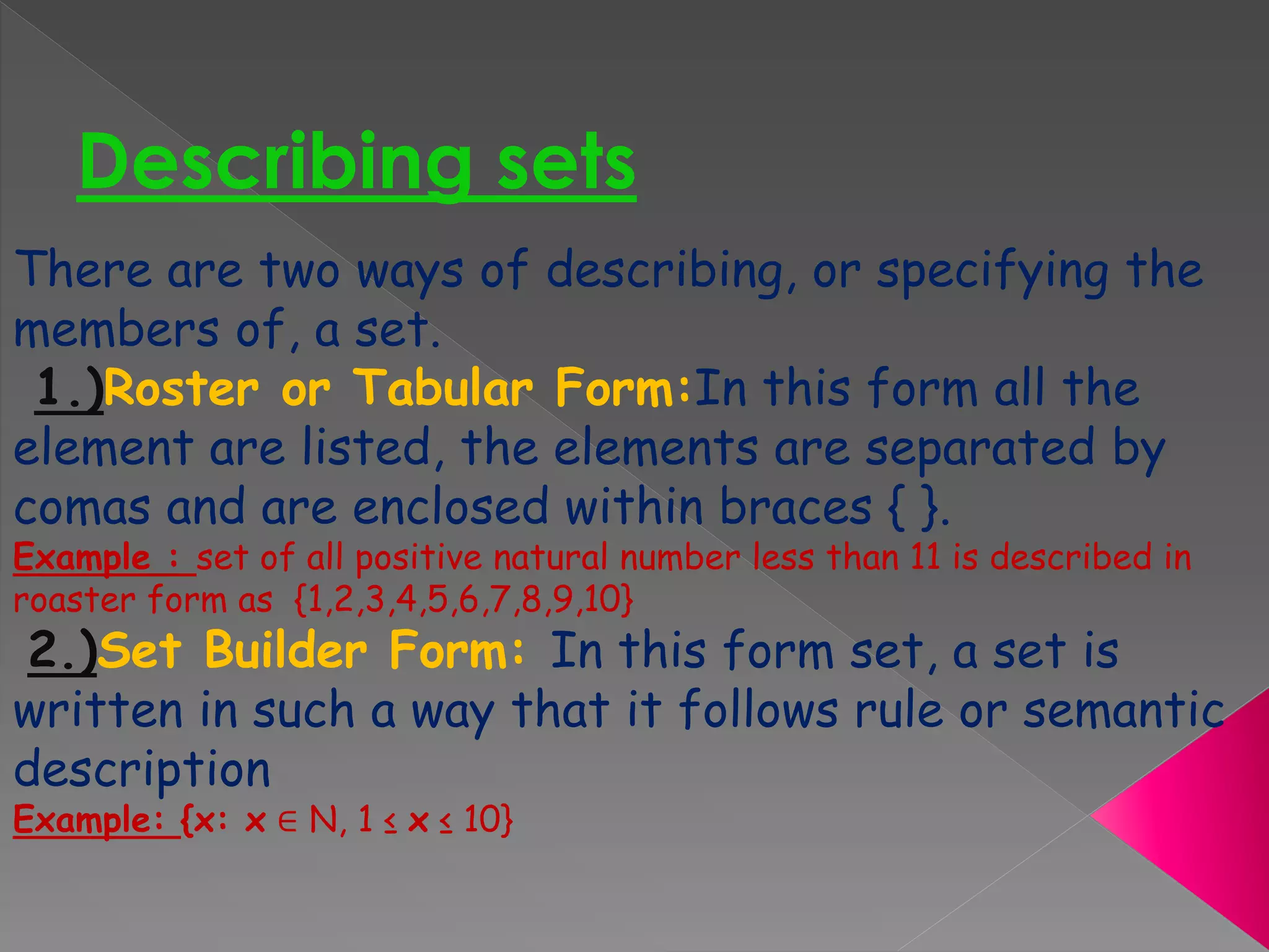 Sets class 11 | PPTX