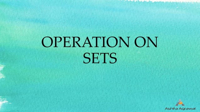 Introduction to Sets | PPSX